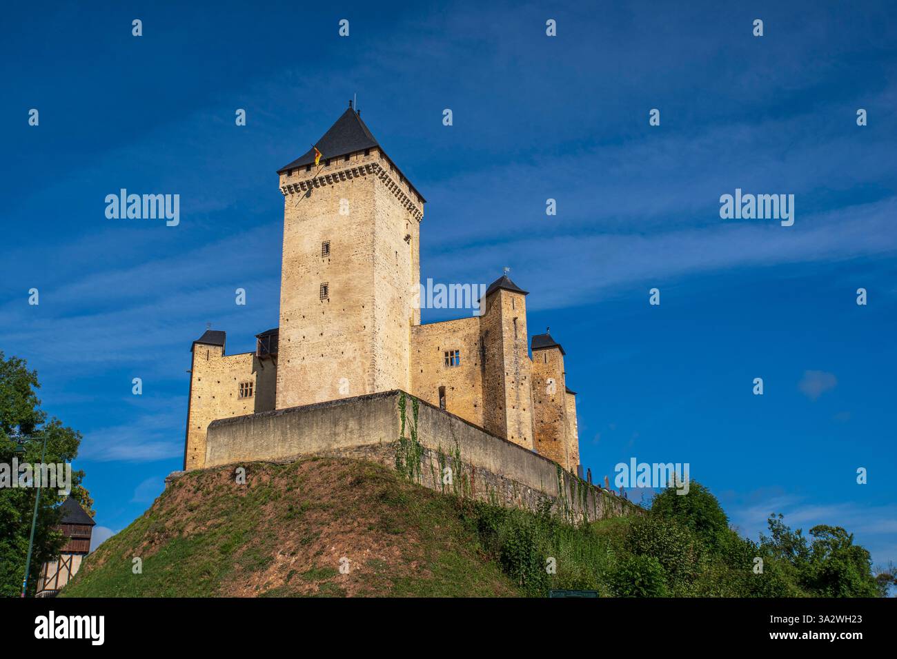 Medieval castle of Mauvezin in the Pyrenees, France Stock Photo - Alamy