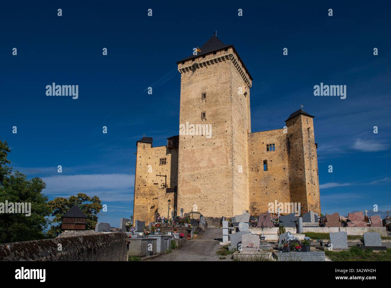 Medieval castle of Mauvezin in the Pyrenees, France Stock Photo - Alamy