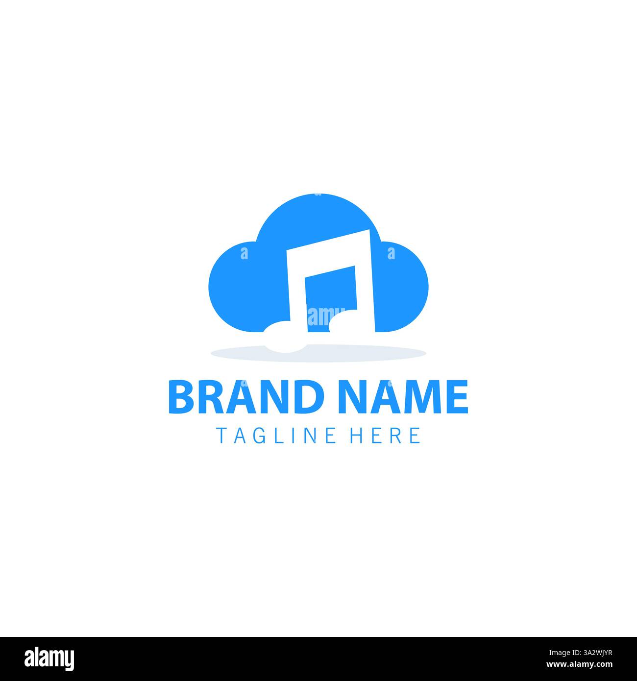 cloud note logo design vector Stock Vector Image & Art - Alamy