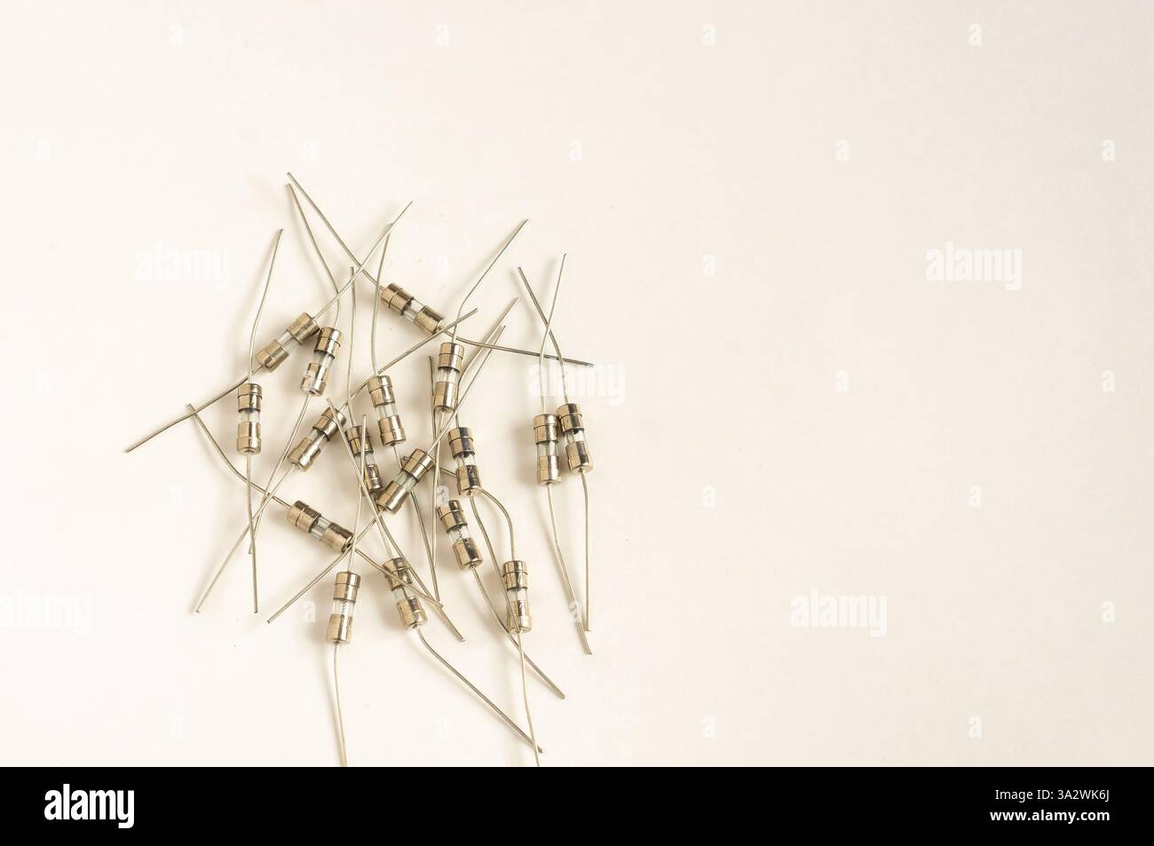Fuse electric fuse miniature on white background Stock Photo - Alamy