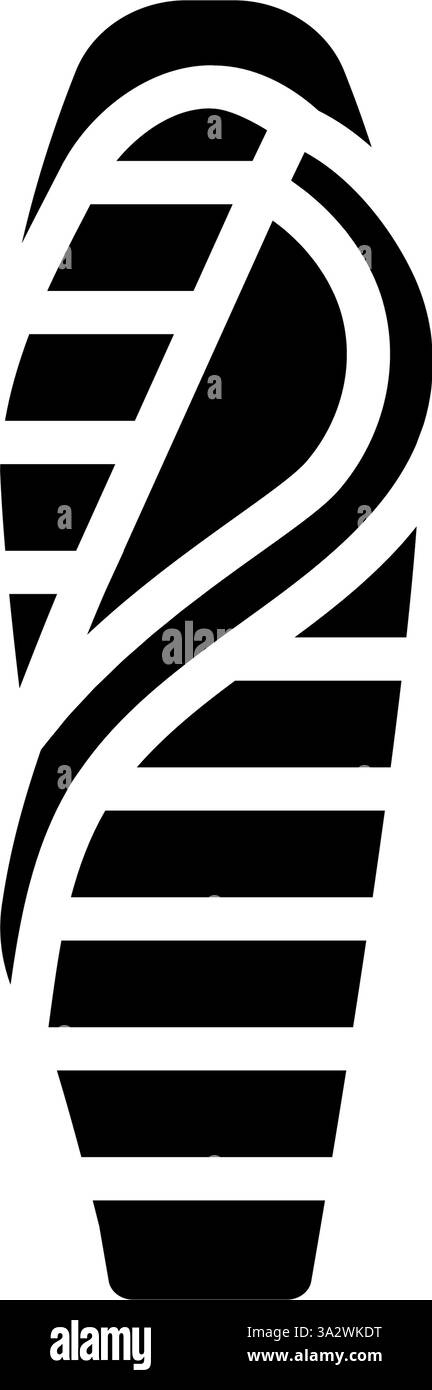 tapered sleeping bag glyph icon vector illustration Stock Vector Image ...