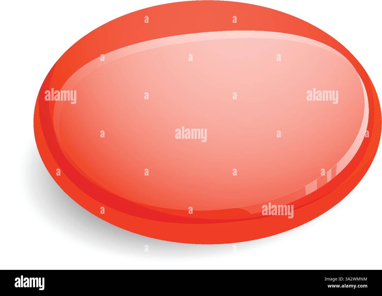 Shiny red button with a reflective surface Stock Vector Image & Art - Alamy