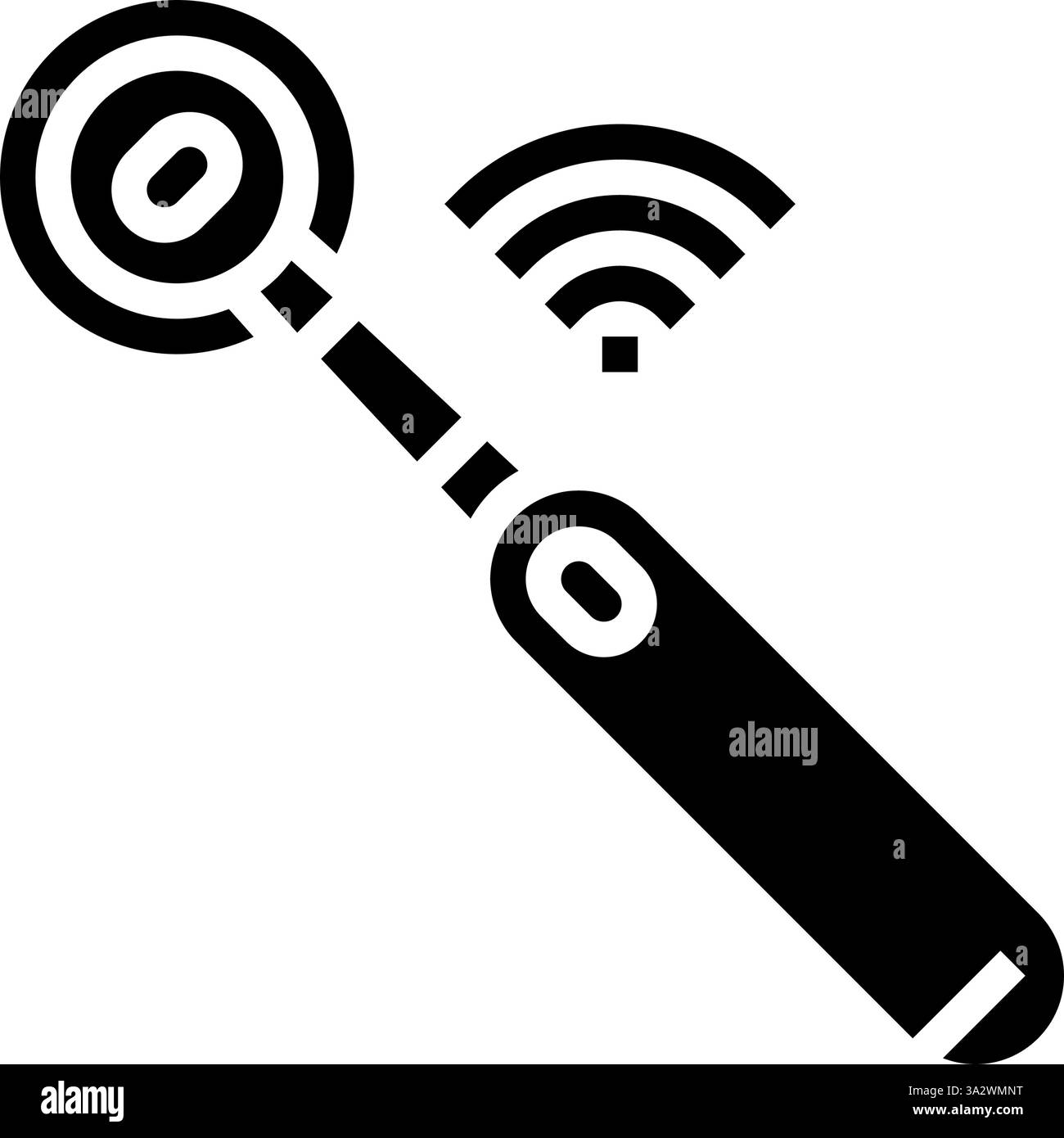 wireless stethoscope health tech glyph icon vector illustration Stock ...