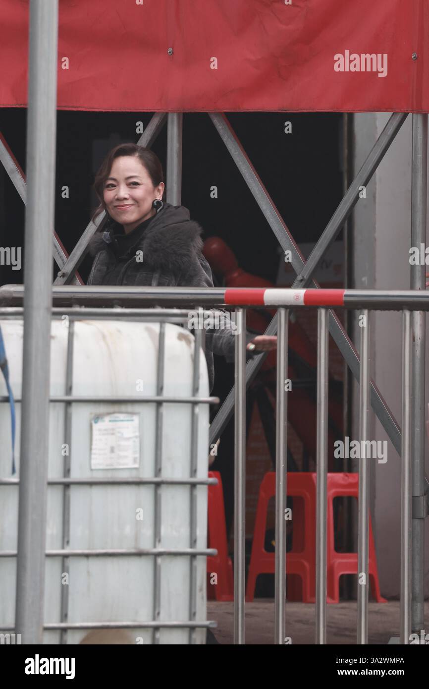 Hong Kong actress Sheren Tang Shui-man appears in Changsha City, south ...