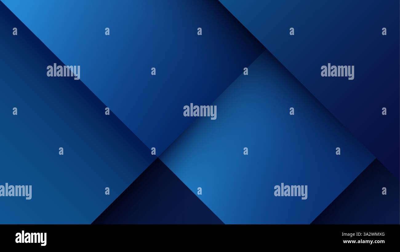 Modern Geometric Abstract Background Featuring Overlapping Dark And Light Blue Shapes In A