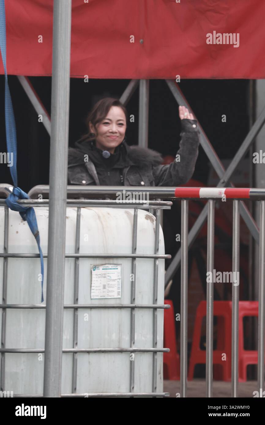 Hong Kong actress Sheren Tang Shui-man appears in Changsha City, south ...