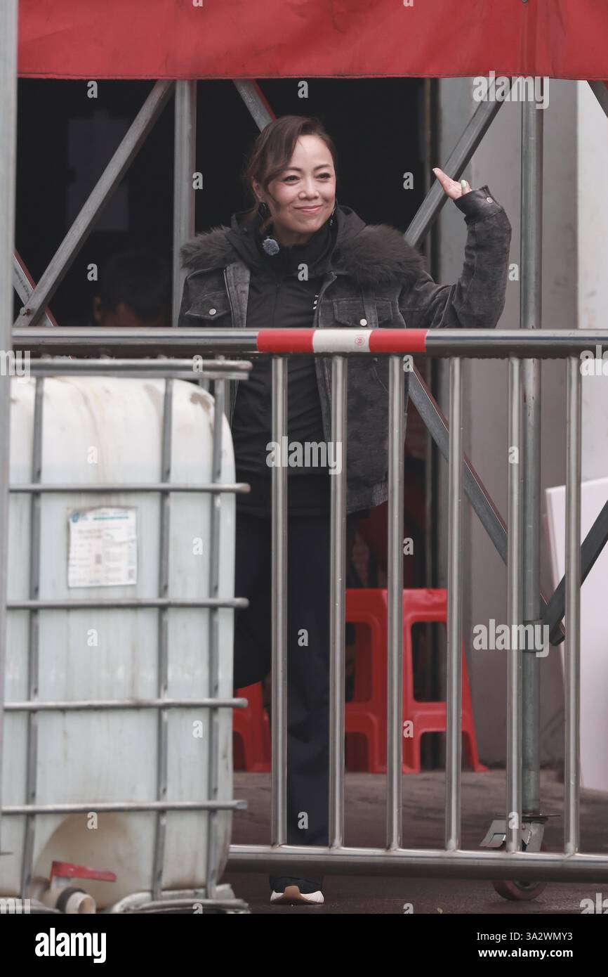 Hong Kong actress Sheren Tang Shui-man appears in Changsha City, south ...