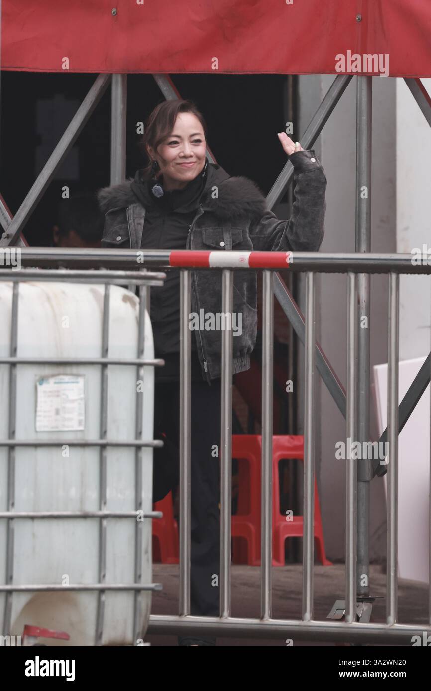 Hong Kong actress Sheren Tang Shui-man appears in Changsha City, south ...
