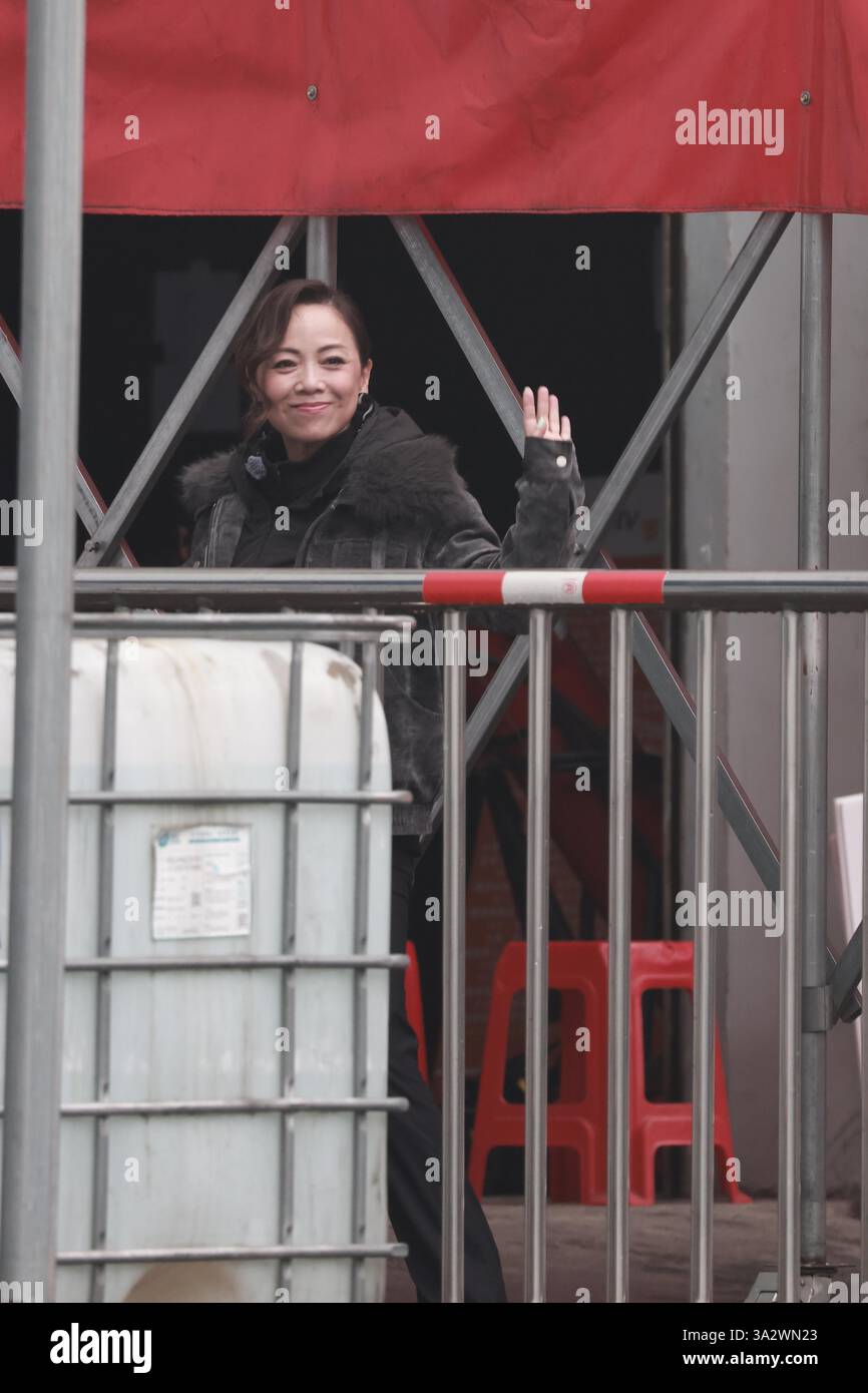 Hong Kong actress Sheren Tang Shui-man appears in Changsha City, south ...