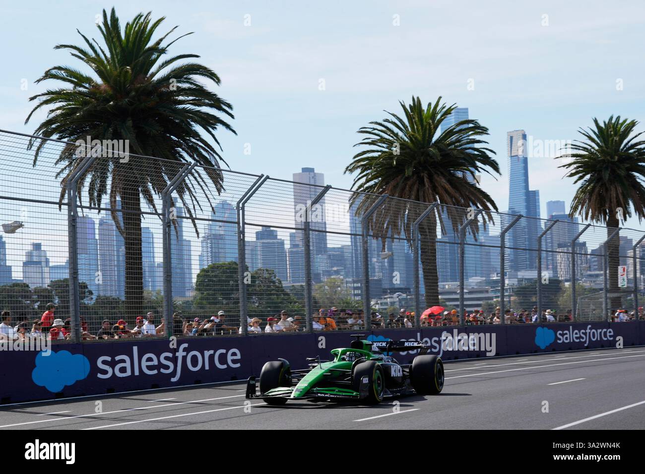 Kick Sauber driver Nico Hulkenberg of Germany steers his car during the ...
