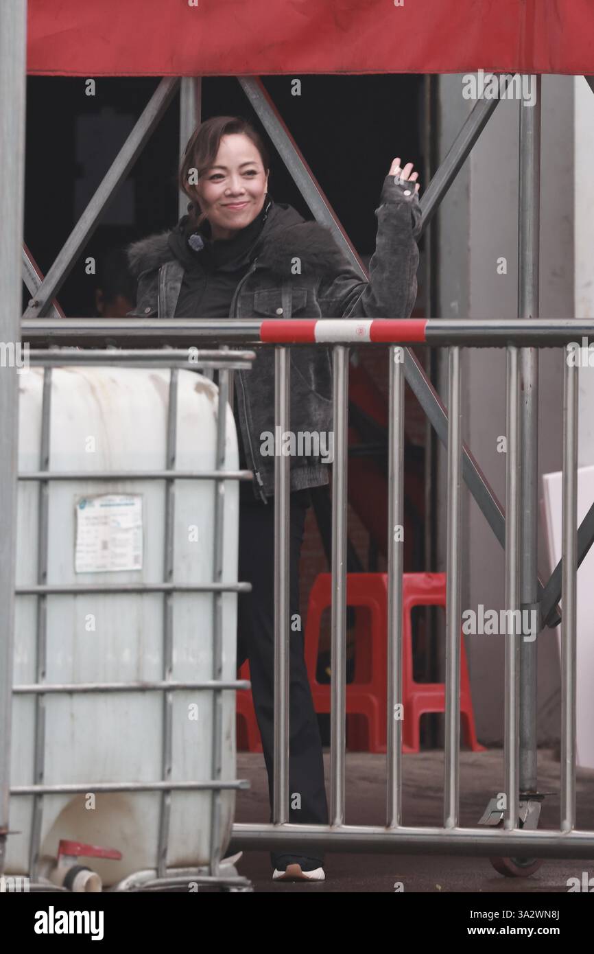 Hong Kong actress Sheren Tang Shui-man appears in Changsha City, south ...