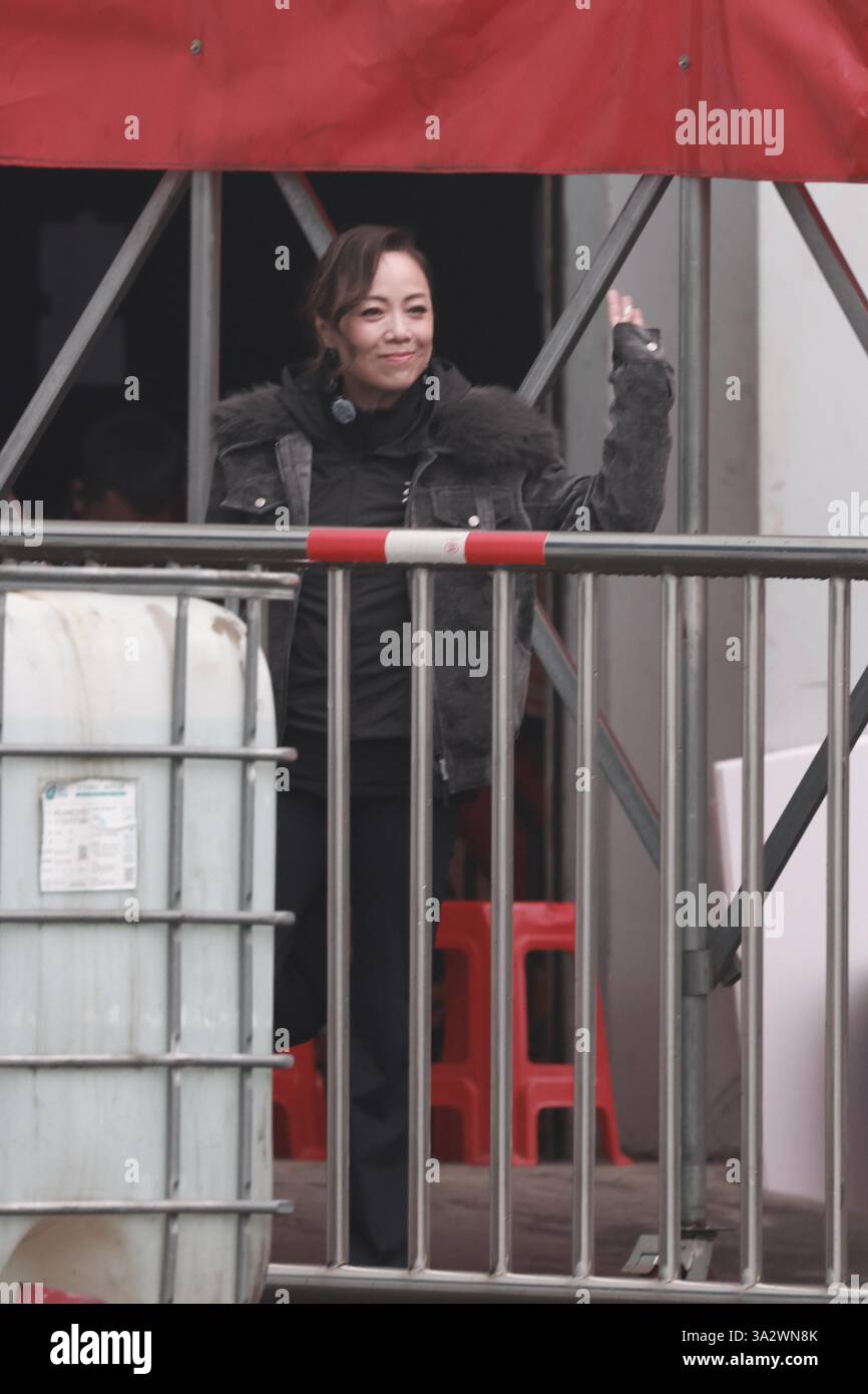 Hong Kong actress Sheren Tang Shui-man appears in Changsha City, south ...