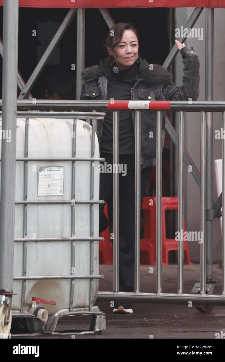 Hong Kong actress Sheren Tang Shui-man appears in Changsha City, south ...