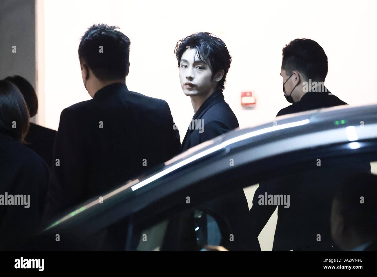 Chinese singer and actor Dong Sicheng attends an activity in Chengdu ...