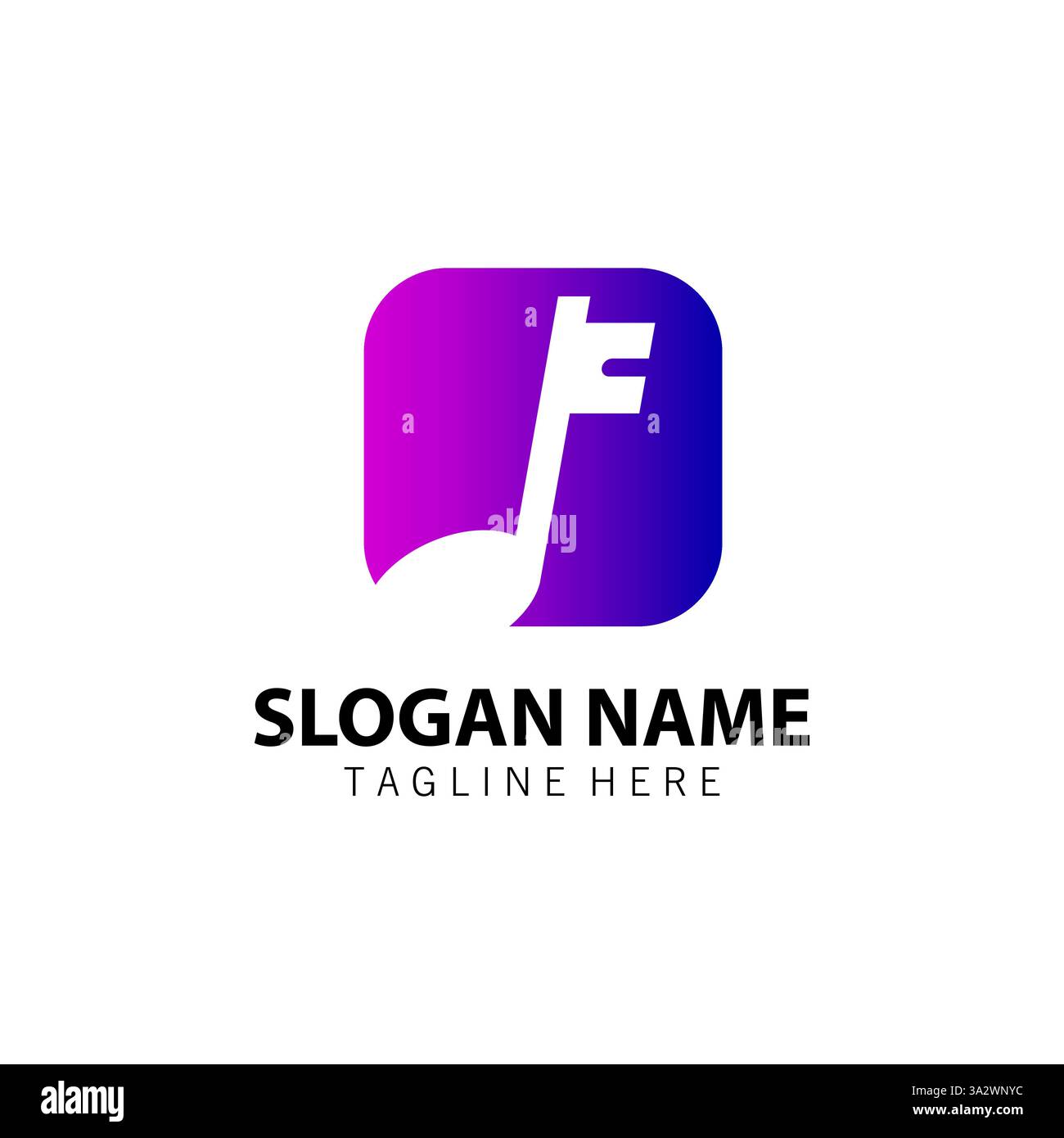 letter F notes key Logo design vector Stock Vector Image & Art - Alamy