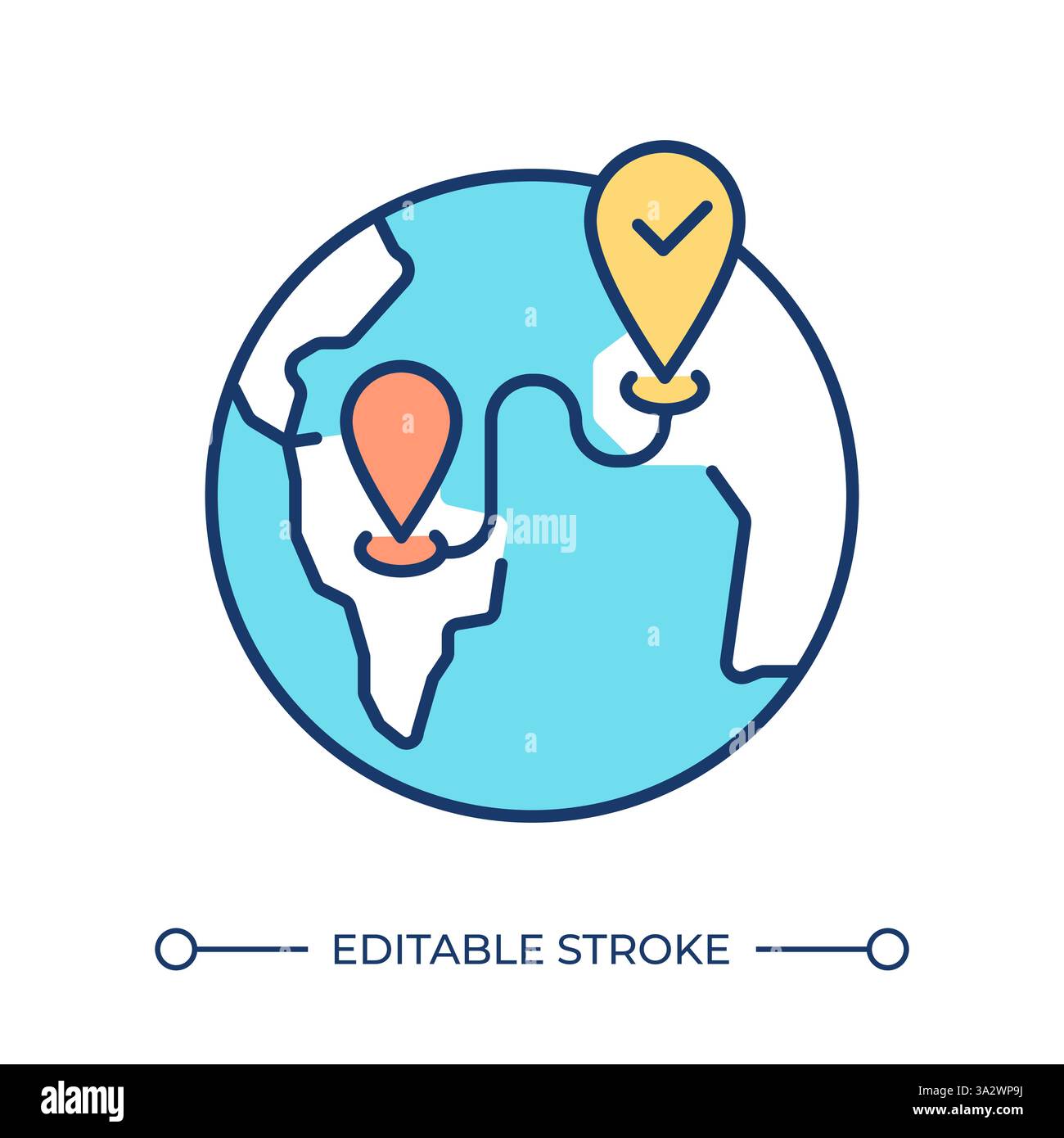 Pre trip planning RGB color icon Stock Vector Image & Art - Alamy