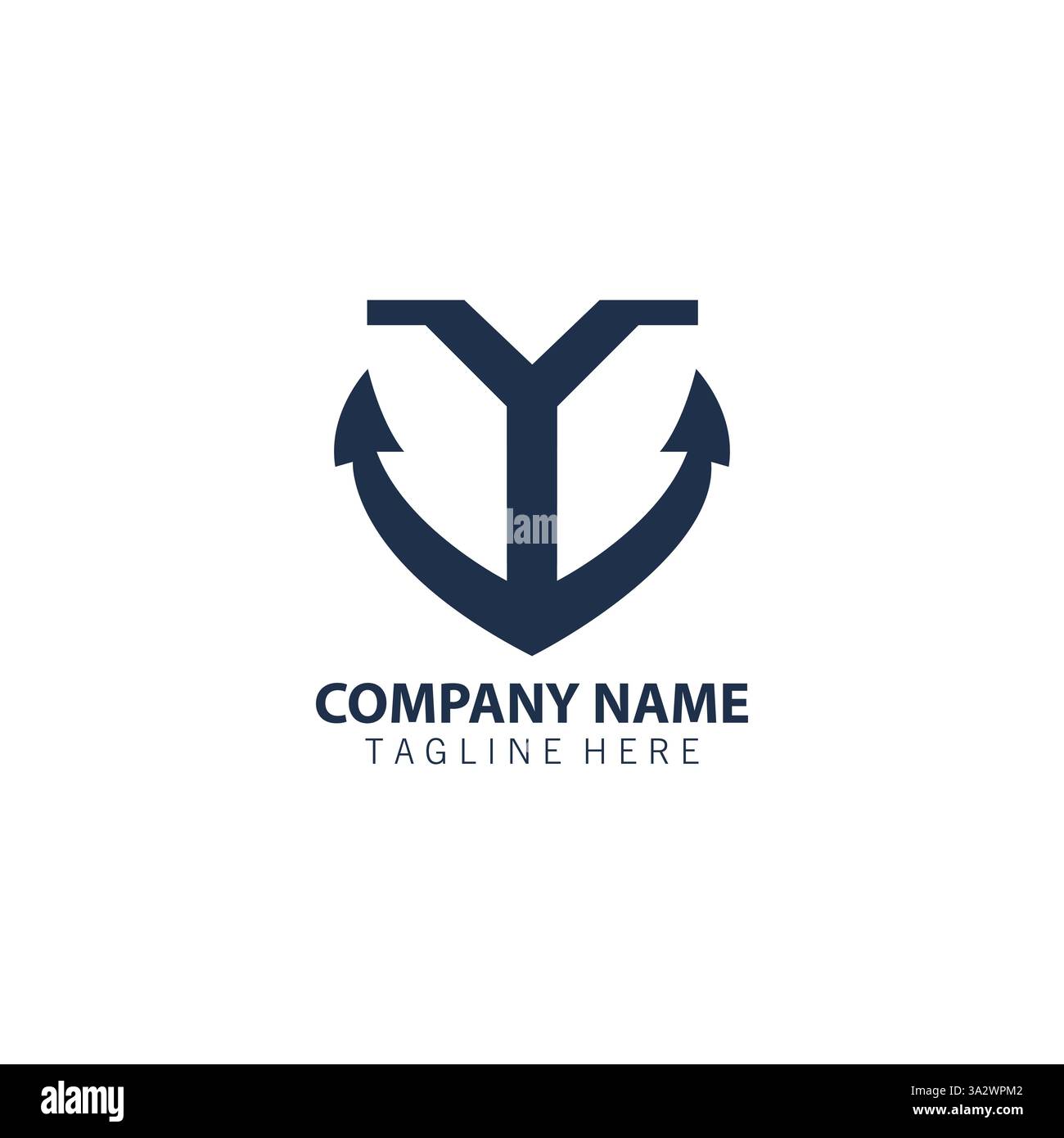 letter Y marine logo design vector Stock Vector Image & Art - Alamy