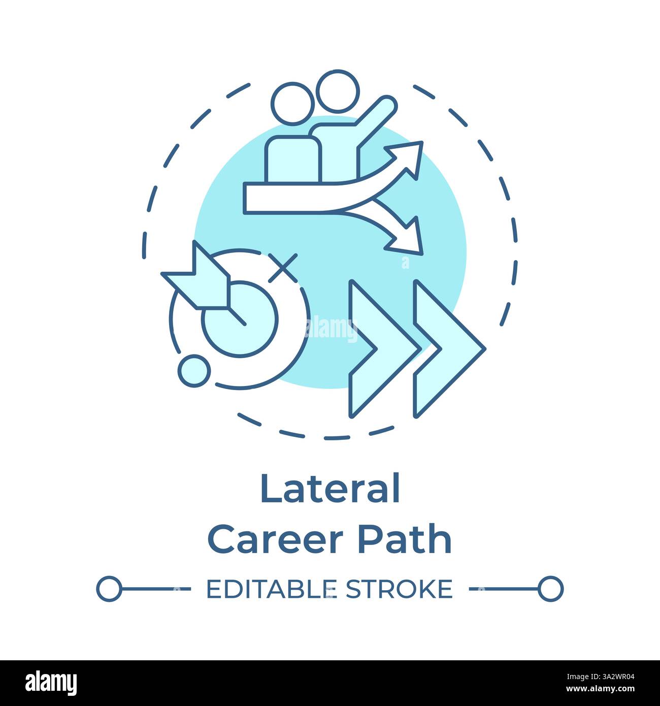 Career path icon outline Cut Out Stock Images & Pictures - Alamy
