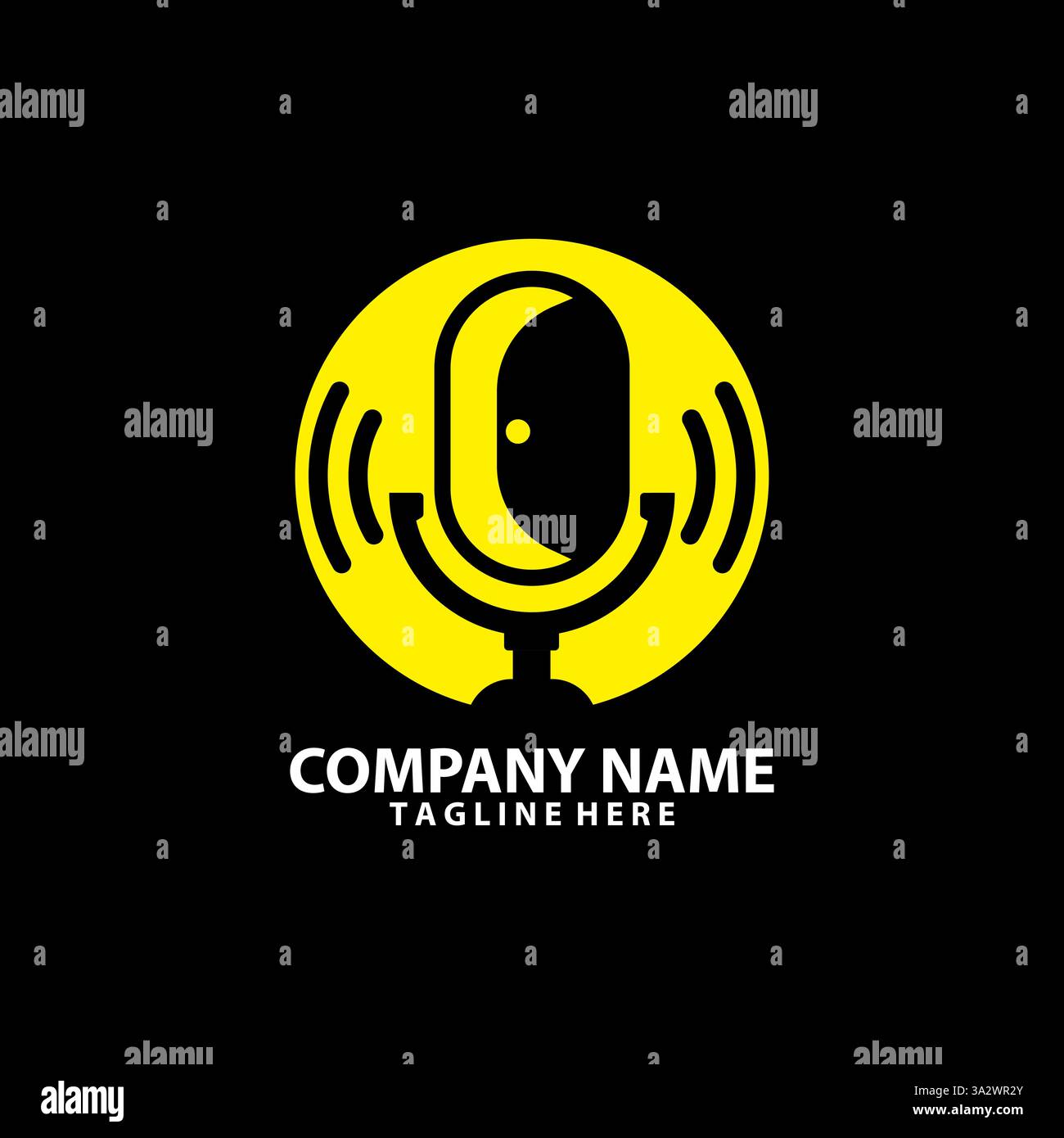 open door podcast logo design vector Stock Vector Image & Art - Alamy