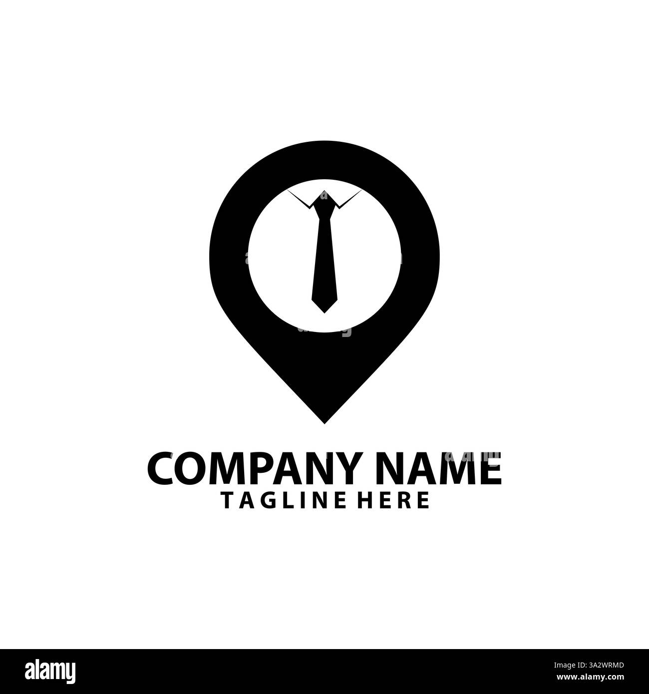 pin office logo design vector Stock Vector Image & Art - Alamy