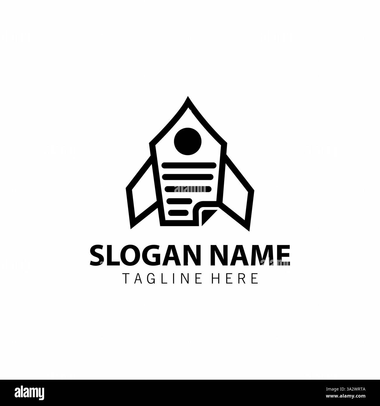 Database creative concept vector Black and White Stock Photos & Images ...