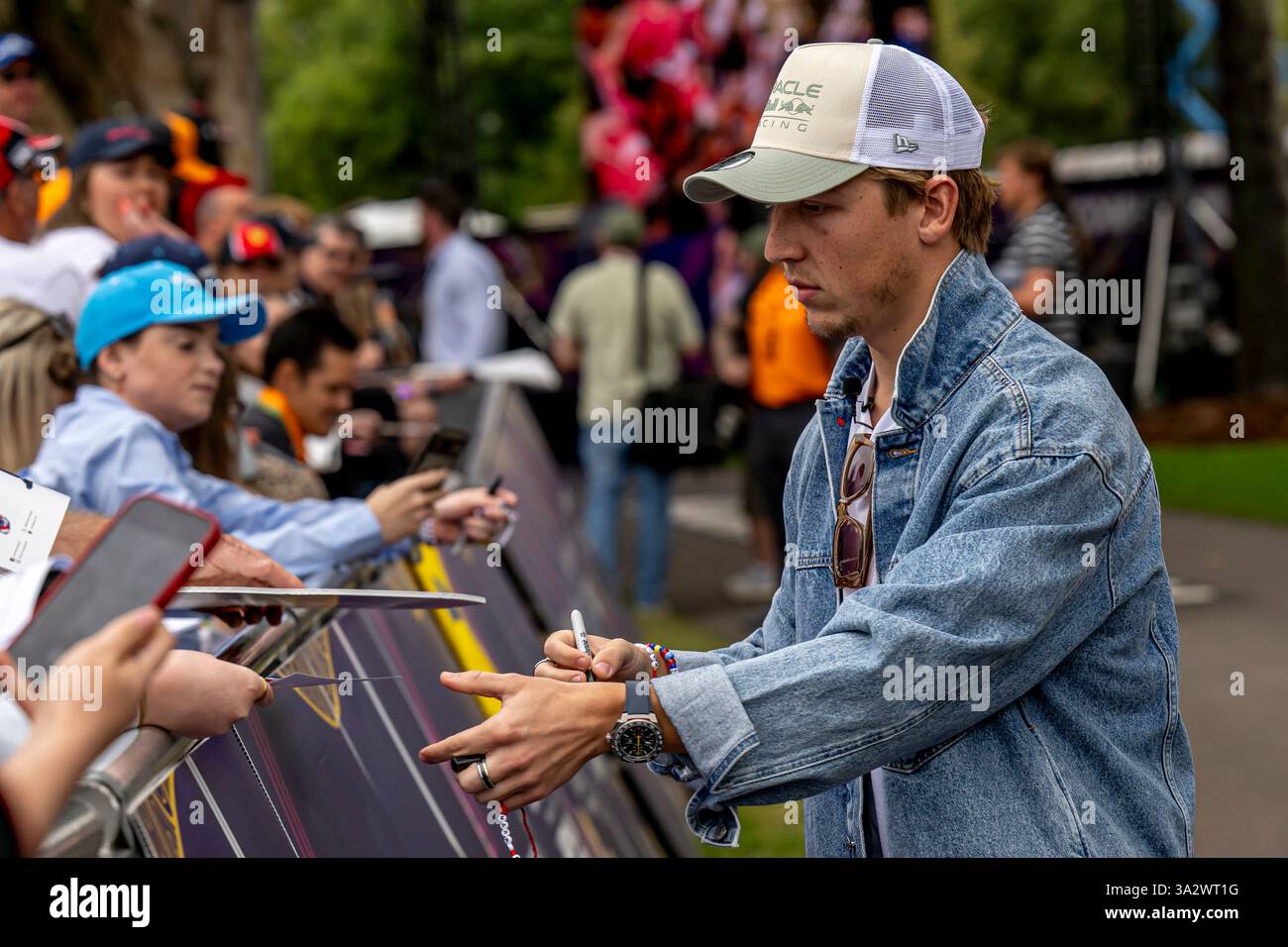Melbourne, Australia, 13 Mar 2025, Liam Lawson, from New Zealand ...