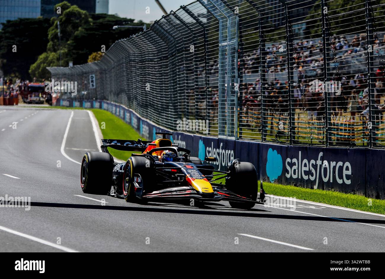 Melbourne, Australia. 14th Mar, 2025. Red Bull Racing's driver Max Verstappen of the Netherlands ...