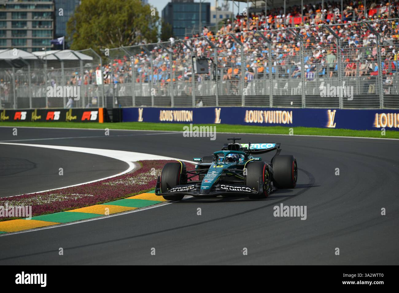 MELBOURNE, AUSTRALIA 14 Mar 2025. Pictured: Aston Martin Formula 1 driver Lance Stroll (CAN) 18 ...