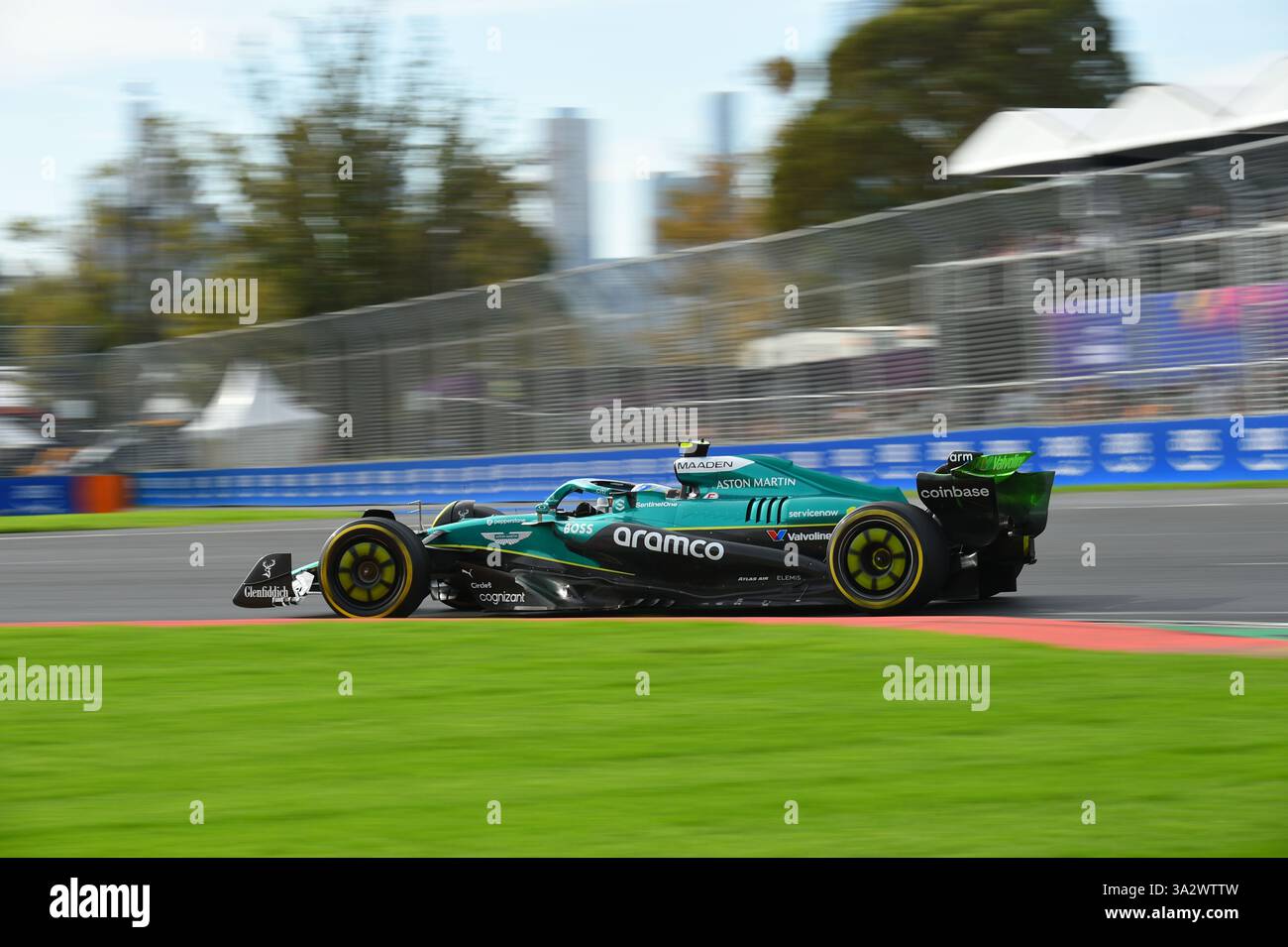 MELBOURNE, AUSTRALIA 14 Mar 2025. Pictured: Aston Martin Formula 1 ...