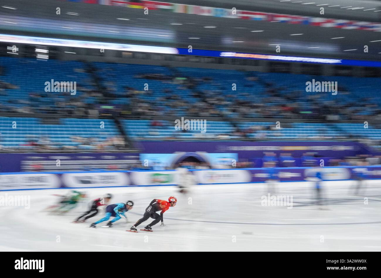 Beijing, China. 14th Mar, 2025. Sun Long (1st R) of China competes ...