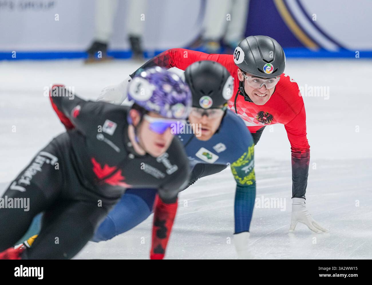 Beijing, China. 14th Mar, 2025. Tineke den Dulk (R) of Belgium competes ...