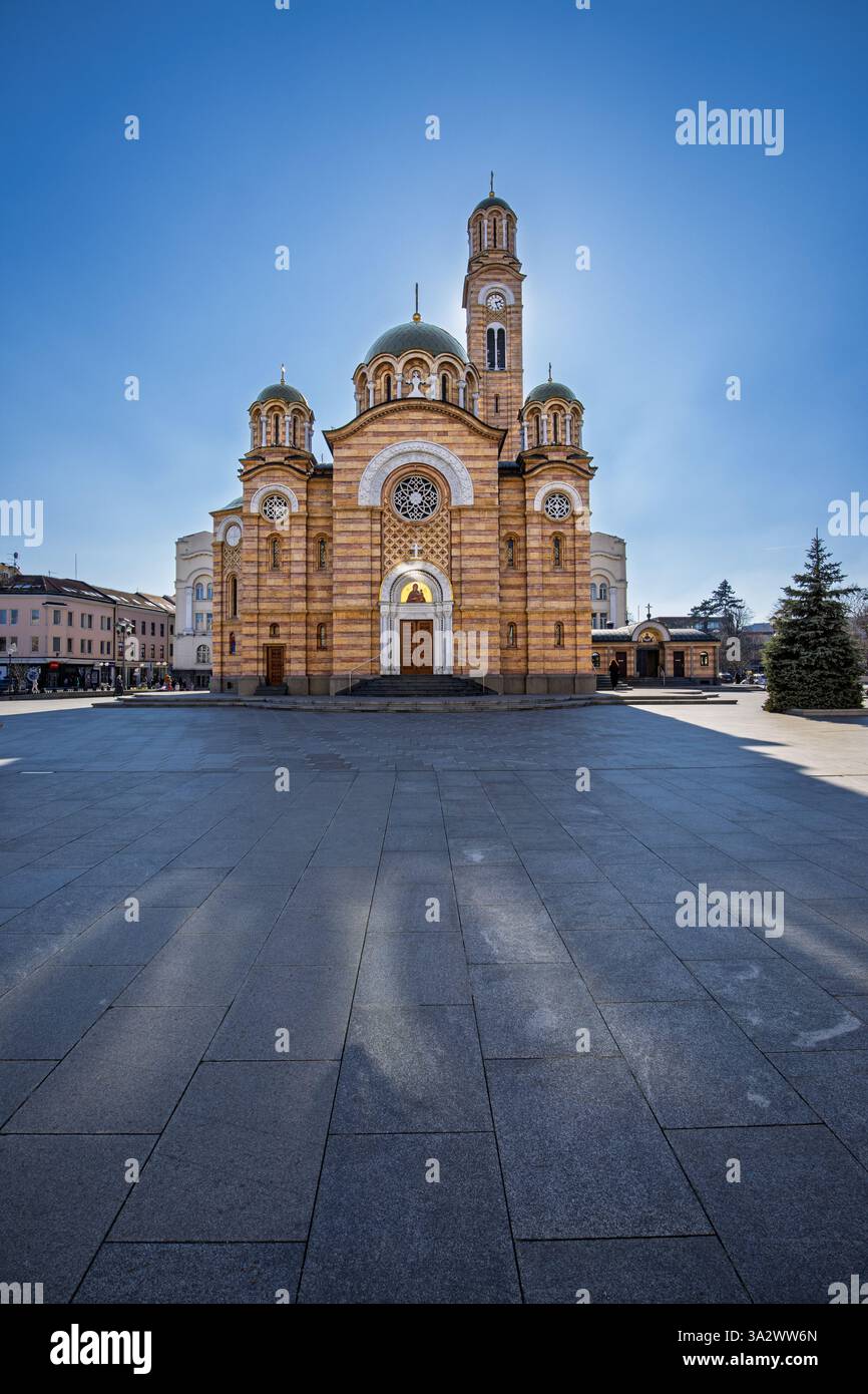 The beautiful Cathedral of Christ the Saviour, a Serbian Orthodox ...