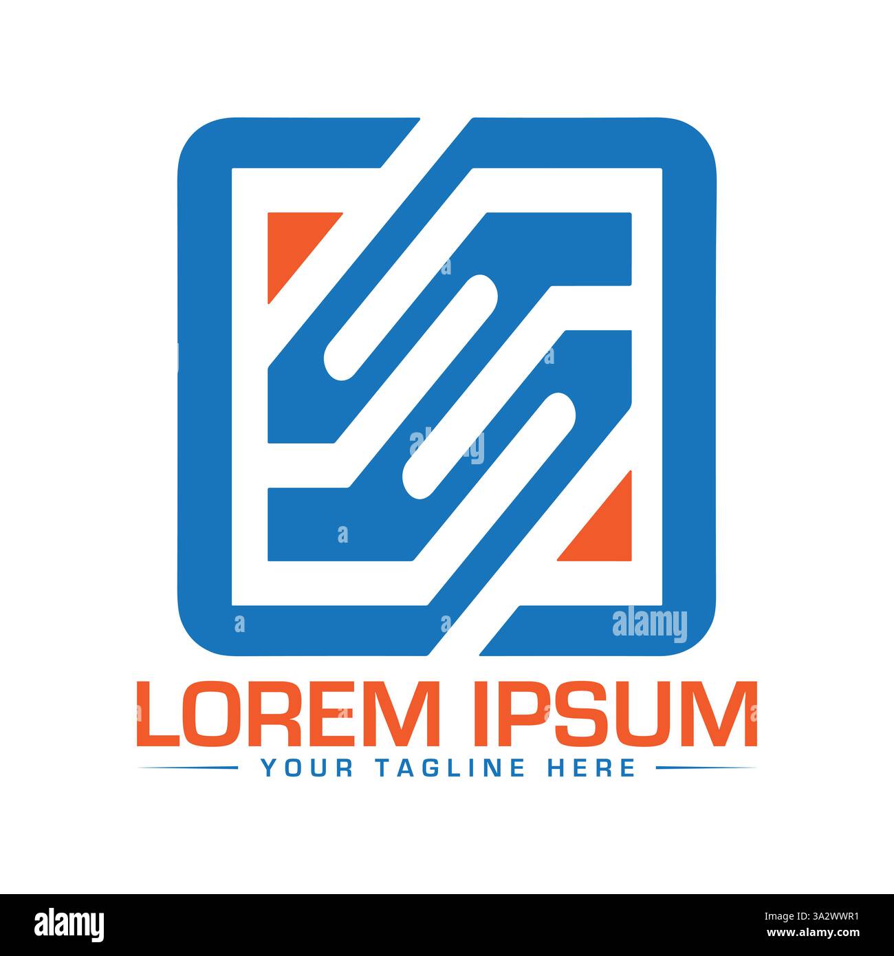 Tech Logo Design Stock Vector Image & Art - Alamy