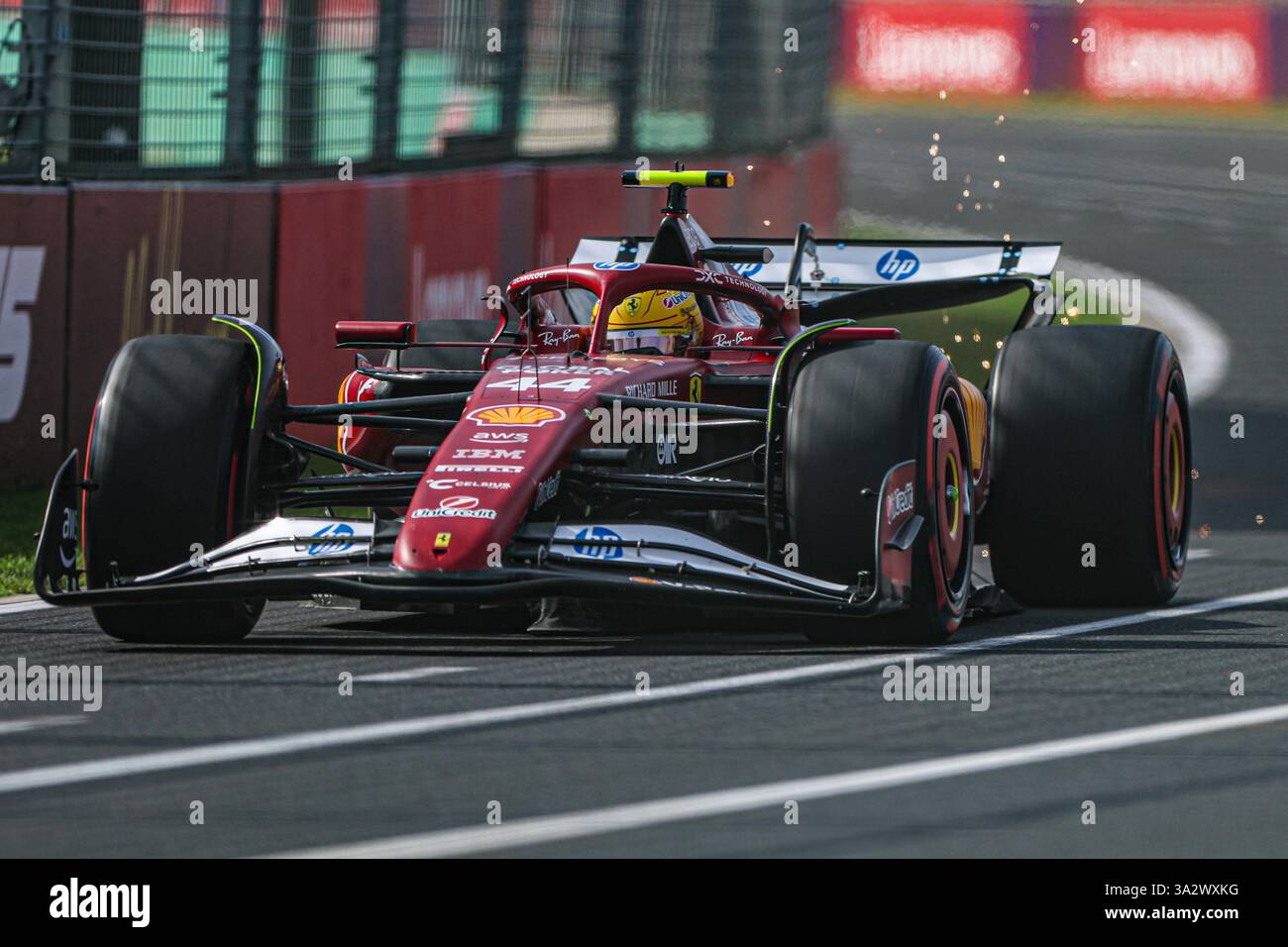 Malbourne, Australia. 19th Feb, 2025. Lewis Hamilton (GBR) - Scuderia ...