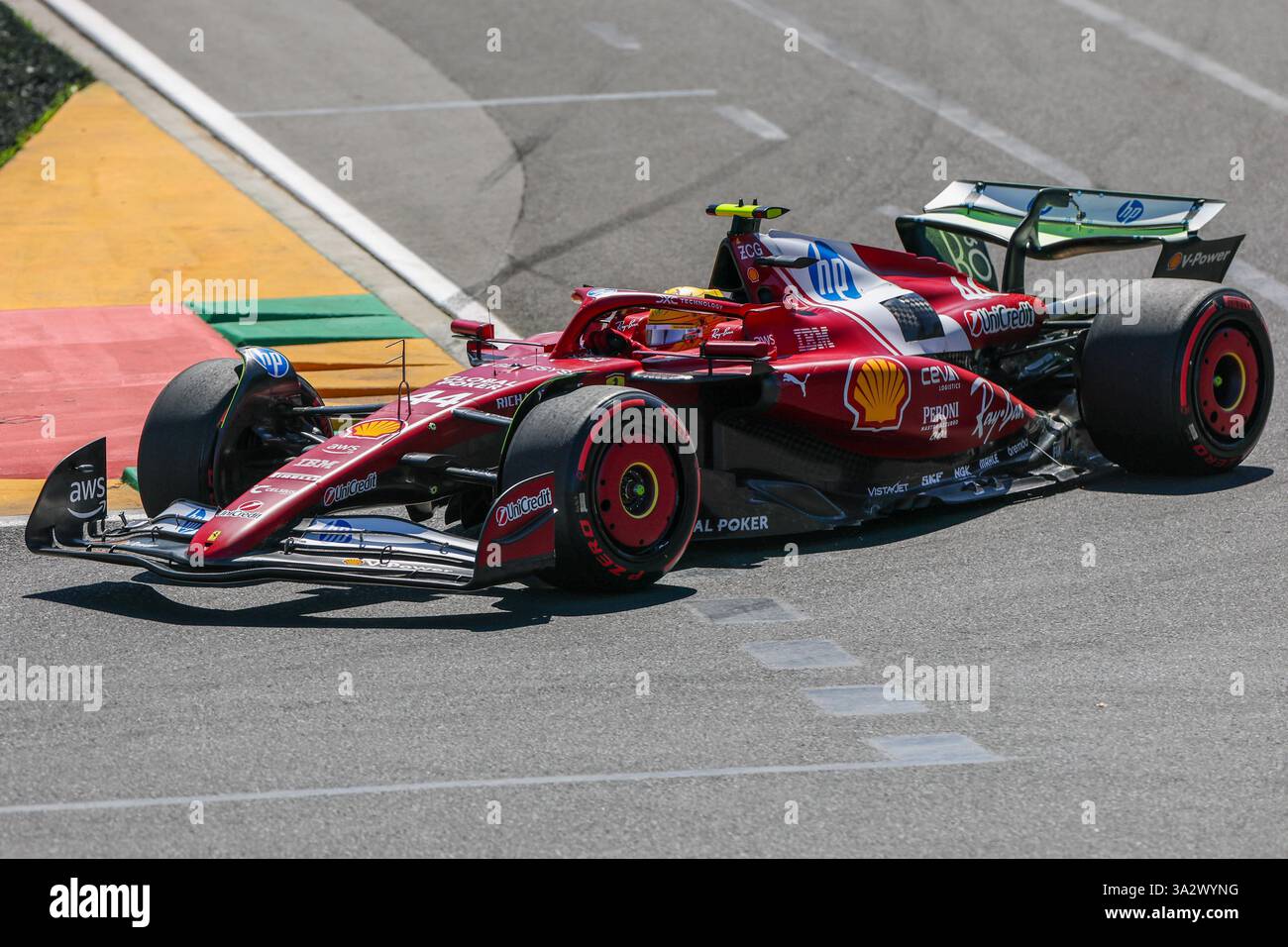 Melburne, Australia. 14 Mar, 2025. Lewis Hamilton, during the Formula 1 ...