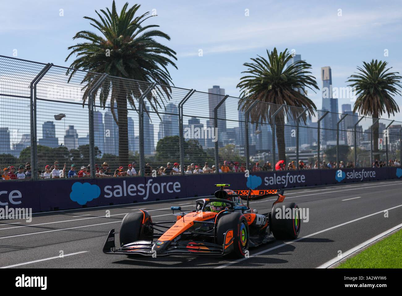 Melburne, Australia. 14 Mar, 2025. Lando Norris, during the Formula 1 ...
