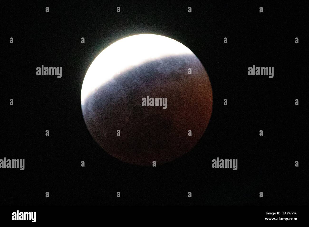 Mexico City, Mexico. 14th Mar, 2025. The blood moon is a phenomenon ...