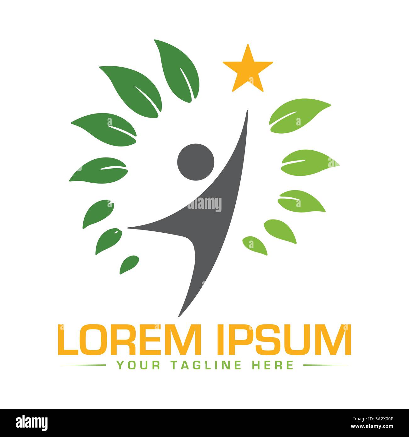 Wellness Logo Design Stock Vector Image & Art - Alamy