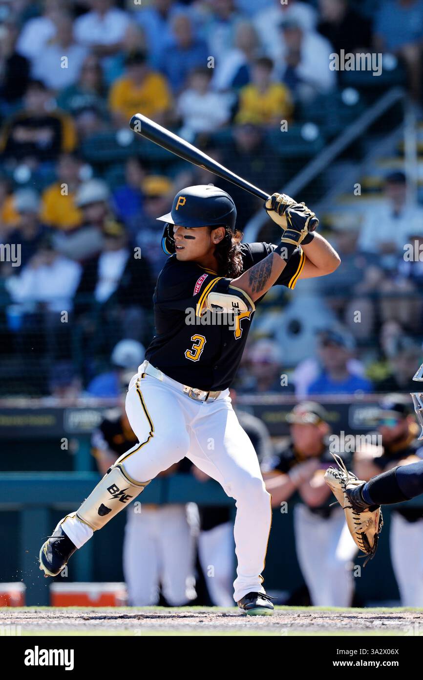 BRADENTON, FL - MARCH 11: Pittsburgh Pirates outfielder Ji Hwan Bae (3 ...