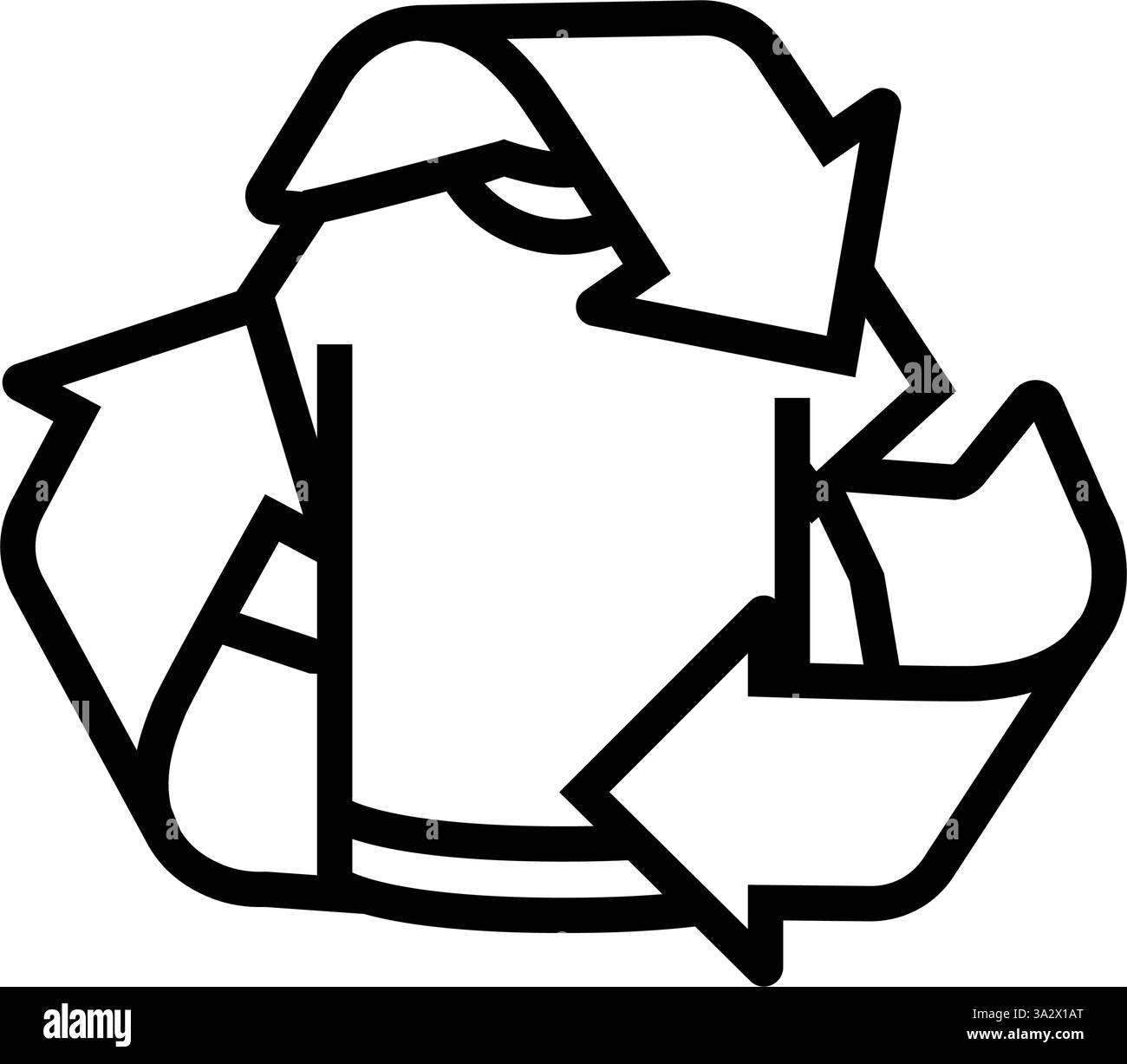 recycle clothing thrift driven fashion line icon vector illustration ...