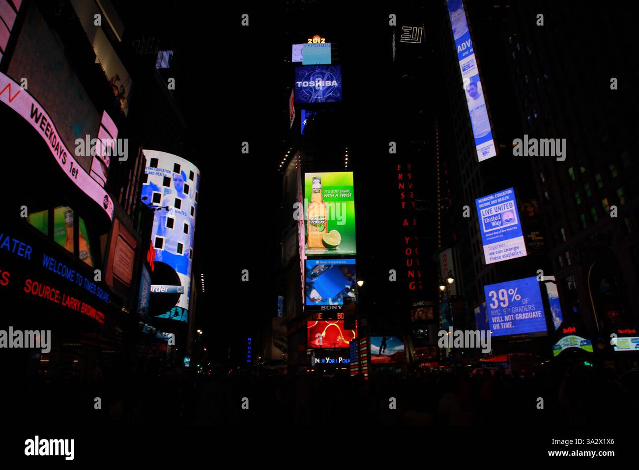 Times Square at night Manhattan, New York City, NY, USA Stock Photo - Alamy