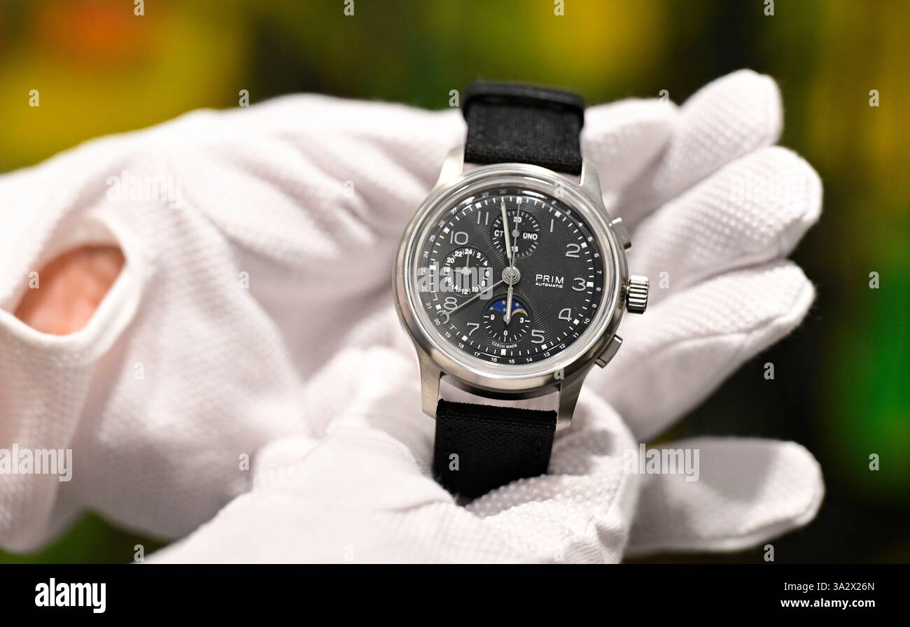 Prague, Czech Republic. 11th Mar, 2025. PRIM Tycho Brahe KOSMOS01 watch ...