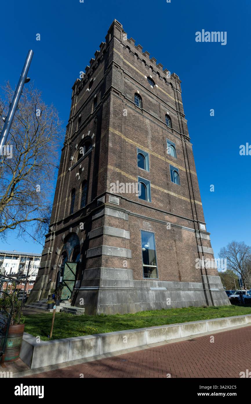 Water tower Republiq in the centre of the historical city Den Bosch ...