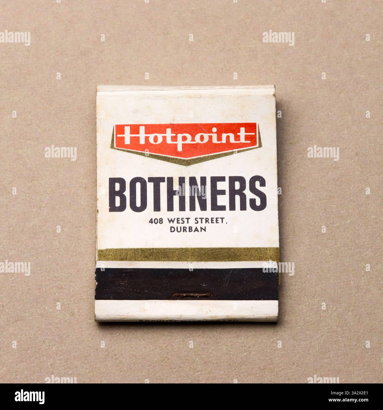 Hotpoint Bothners 1960's vintage matchbook Stock Photo - Alamy