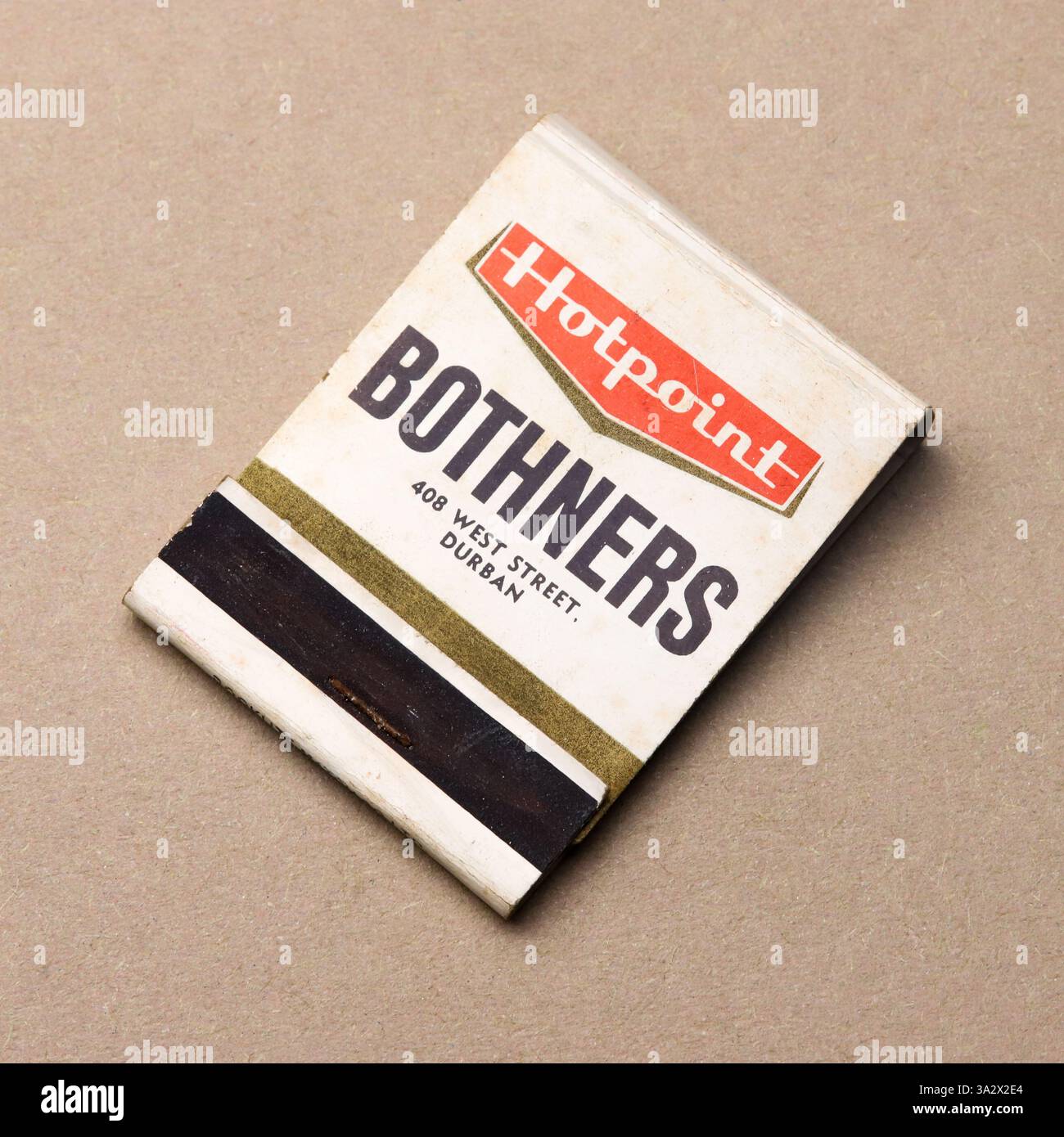 Hotpoint Bothners 1960's vintage matchbook Stock Photo - Alamy