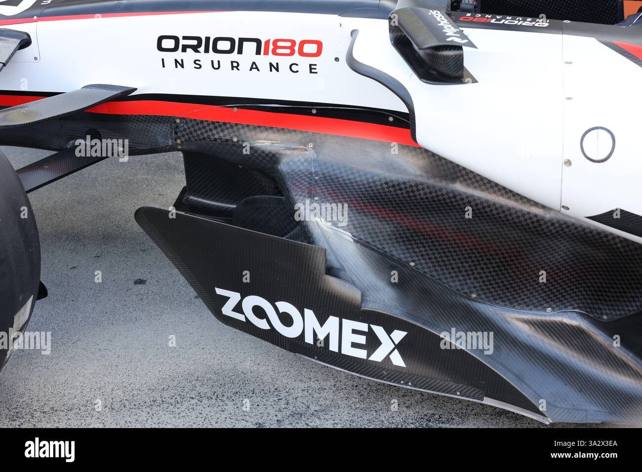 Haas F1 Team VF-25, Mechanical detail floor fence during the Formula 1 ...