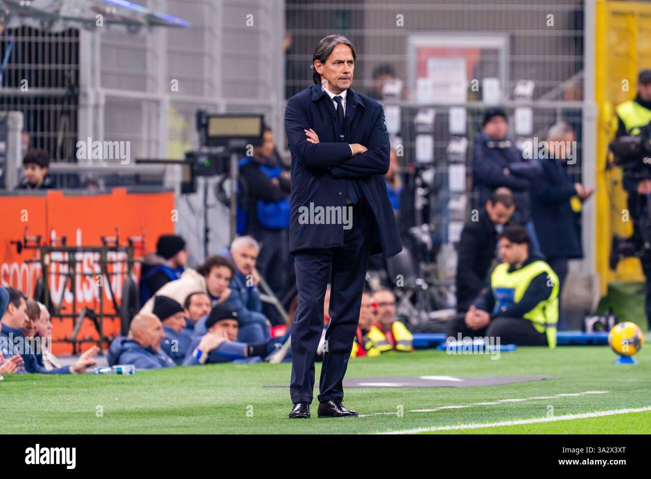 Milan, Italy. 8 Mar, 2025. Simone Inzaghi, Head Coach of FC Inter ...
