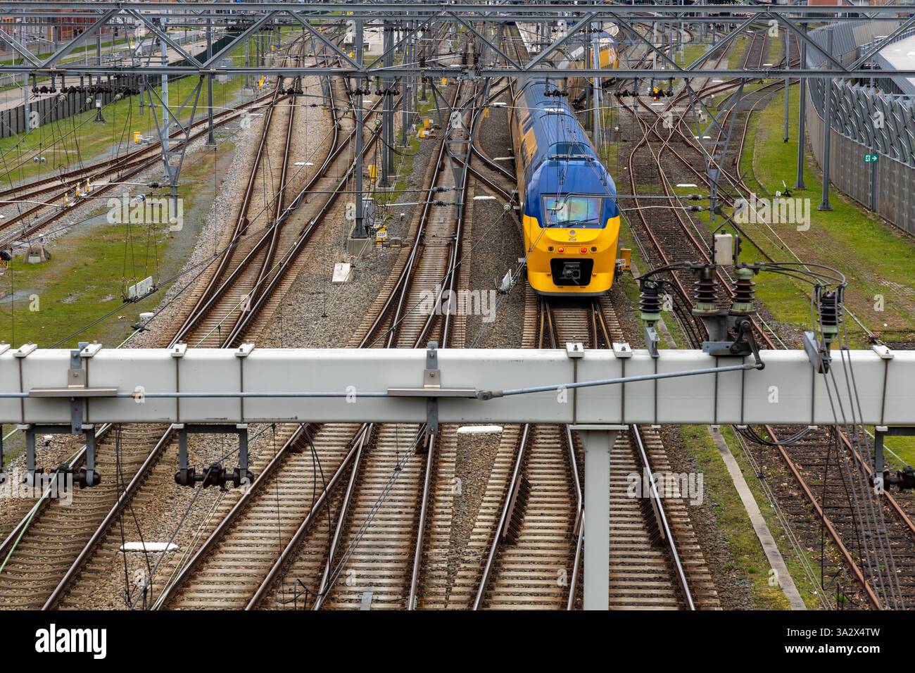 Dutch train tracks at Den Bosch Stock Photo - Alamy
