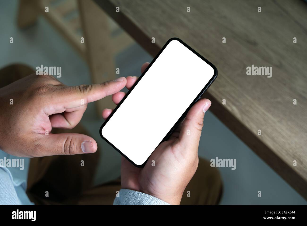 new phone Technology smartphone with blank screen and modern frame less ...