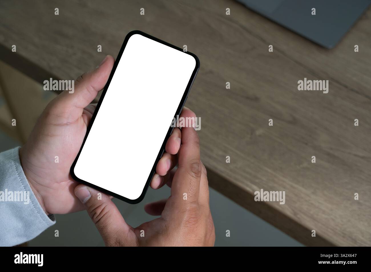 new phone Technology smartphone with blank screen and modern frame less ...